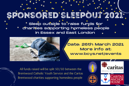 Sponsored Sleepout 2021 - Brentwood Catholic Youth Service