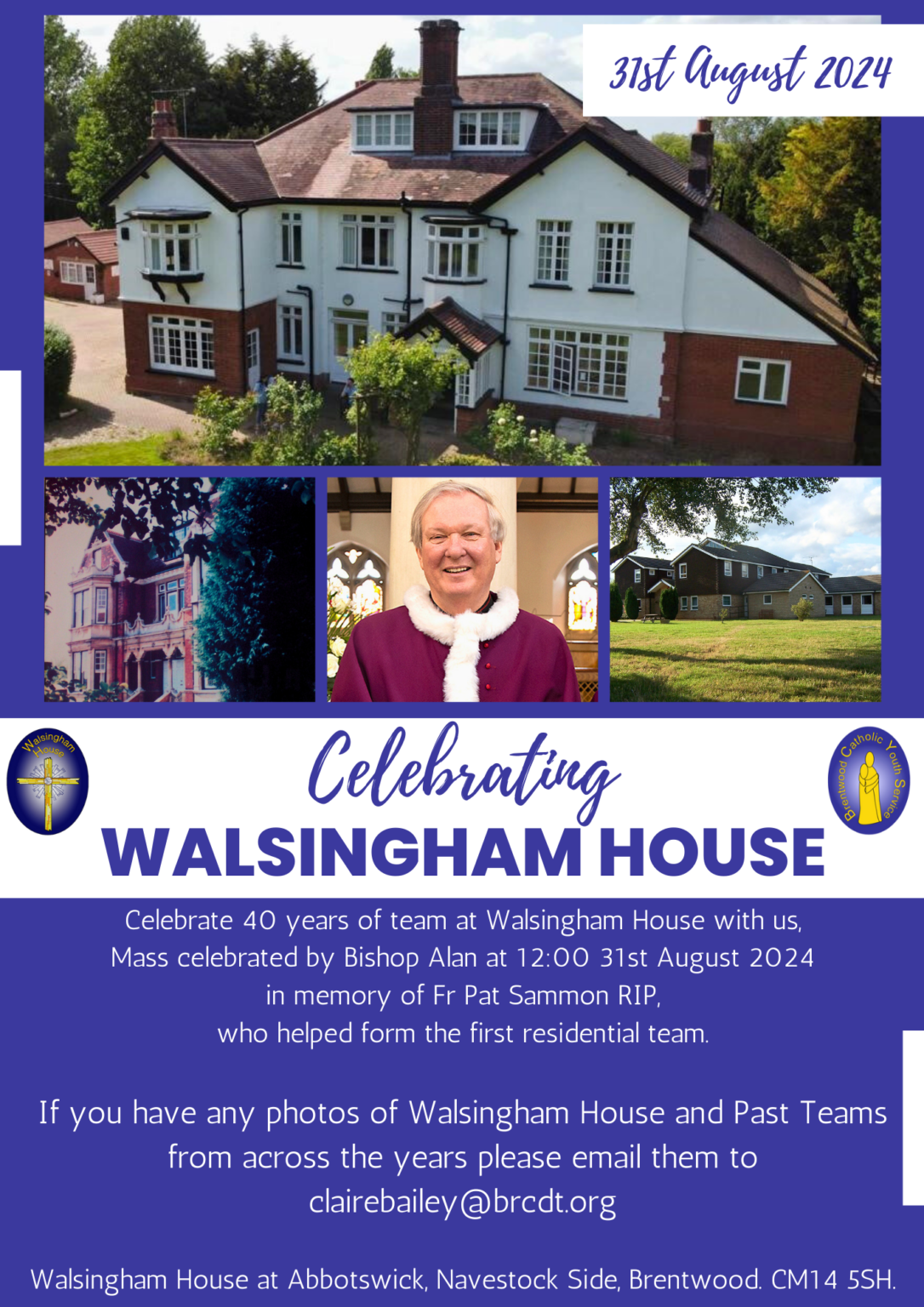 Walsingham House Anniversary Mass - Brentwood Catholic Youth Service